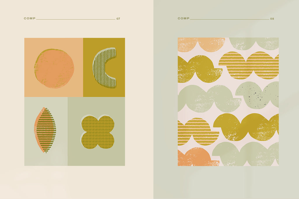 Textured Shapes, Posters & Patterns – Little Valley Studio