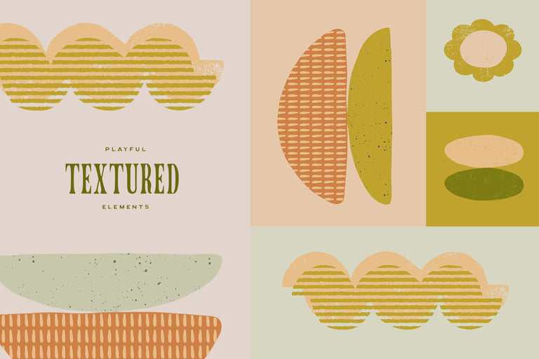 Textured Shapes, Posters & Patterns – Little Valley Studio