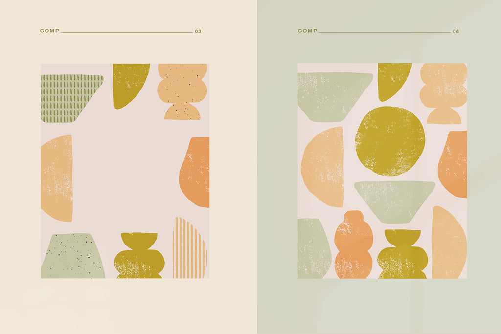 Textured Shapes, Posters & Patterns – Little Valley Studio