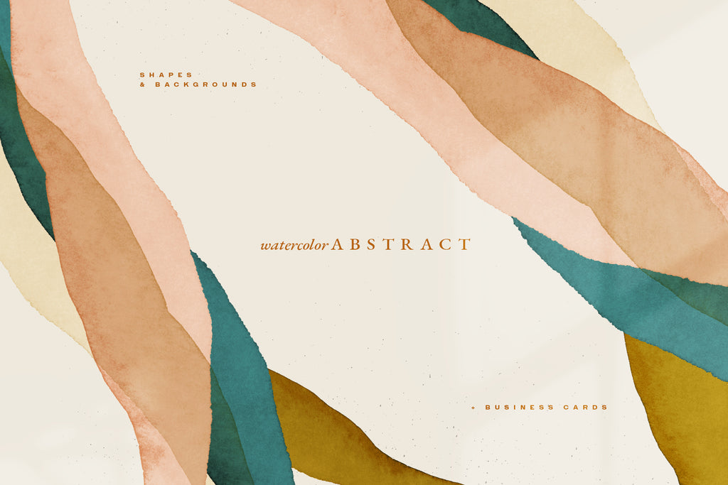 Hand-Painted Watercolor Shapes and Backgrounds – Little Valley Studio