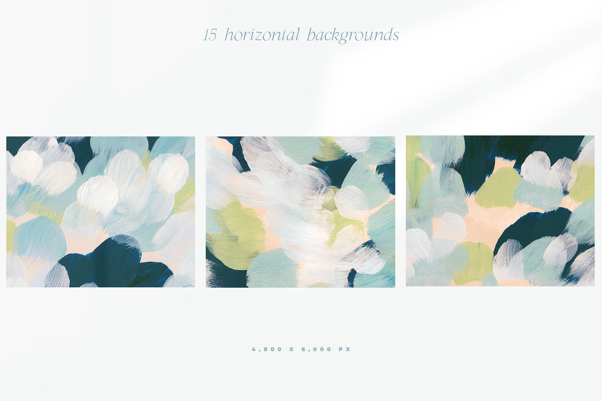May Painted Abstract Backgrounds – Little Valley Studio