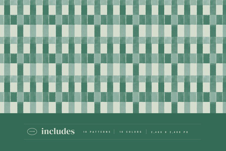 Checkered Painted Seamless Patterns – Little Valley Studio