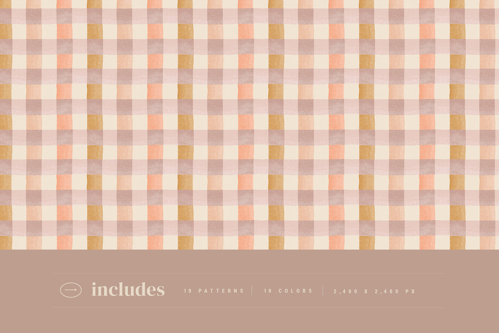 Checkered Painted Seamless Patterns – Little Valley Studio