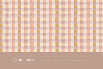 Checkered Painted Seamless Patterns – Little Valley Studio
