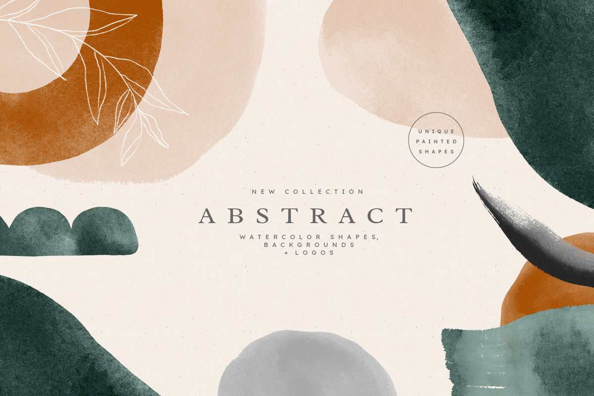 Earthy Abstract Shapes, Backgrounds and Logos – Little Valley Studio