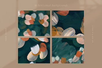 January Abstract Painted Backgrounds – Little Valley Studio