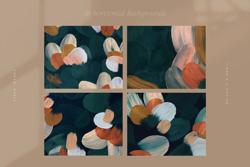 January Abstract Painted Backgrounds – Little Valley Studio