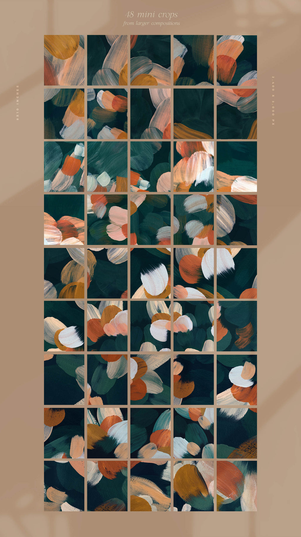 January Abstract Painted Backgrounds – Little Valley Studio