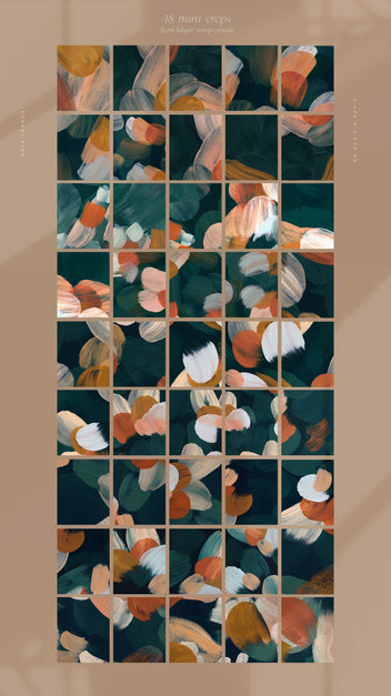 January Abstract Painted Backgrounds – Little Valley Studio