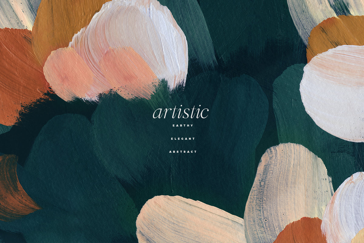 January Abstract Painted Backgrounds – Little Valley Studio