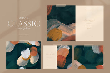 January Abstract Painted Backgrounds – Little Valley Studio