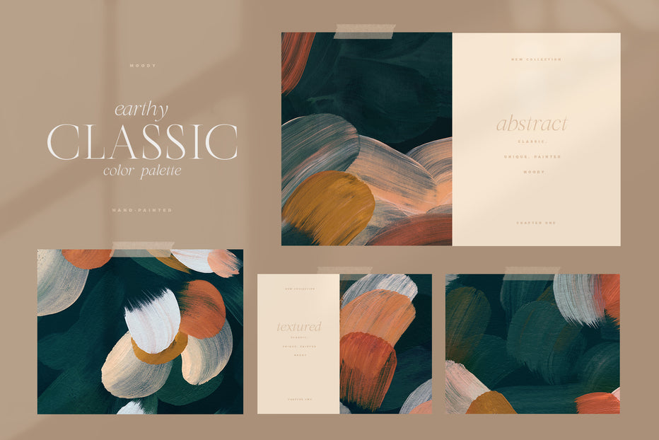 January Abstract Painted Backgrounds – Little Valley Studio