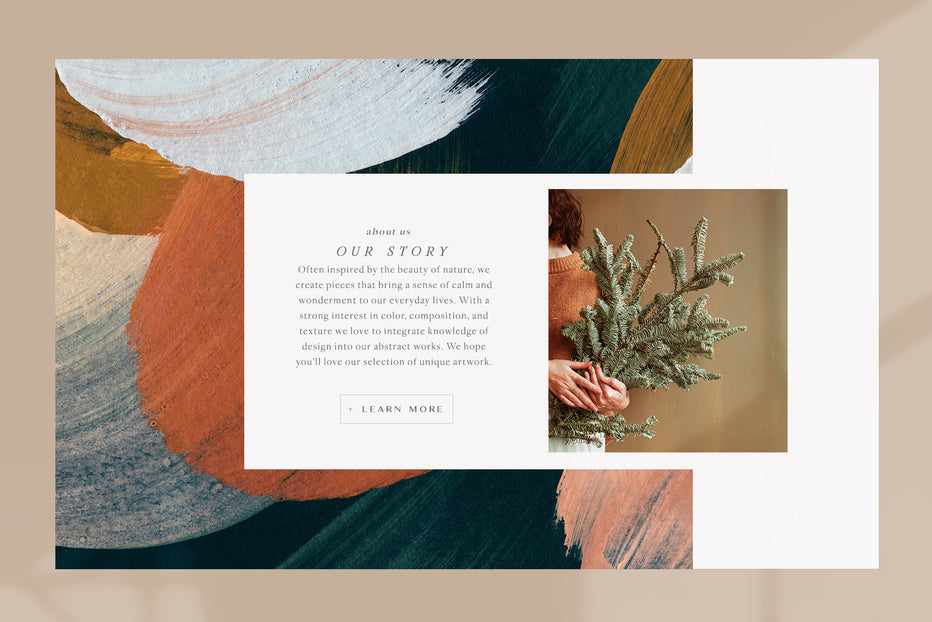 January Abstract Painted Backgrounds – Little Valley Studio