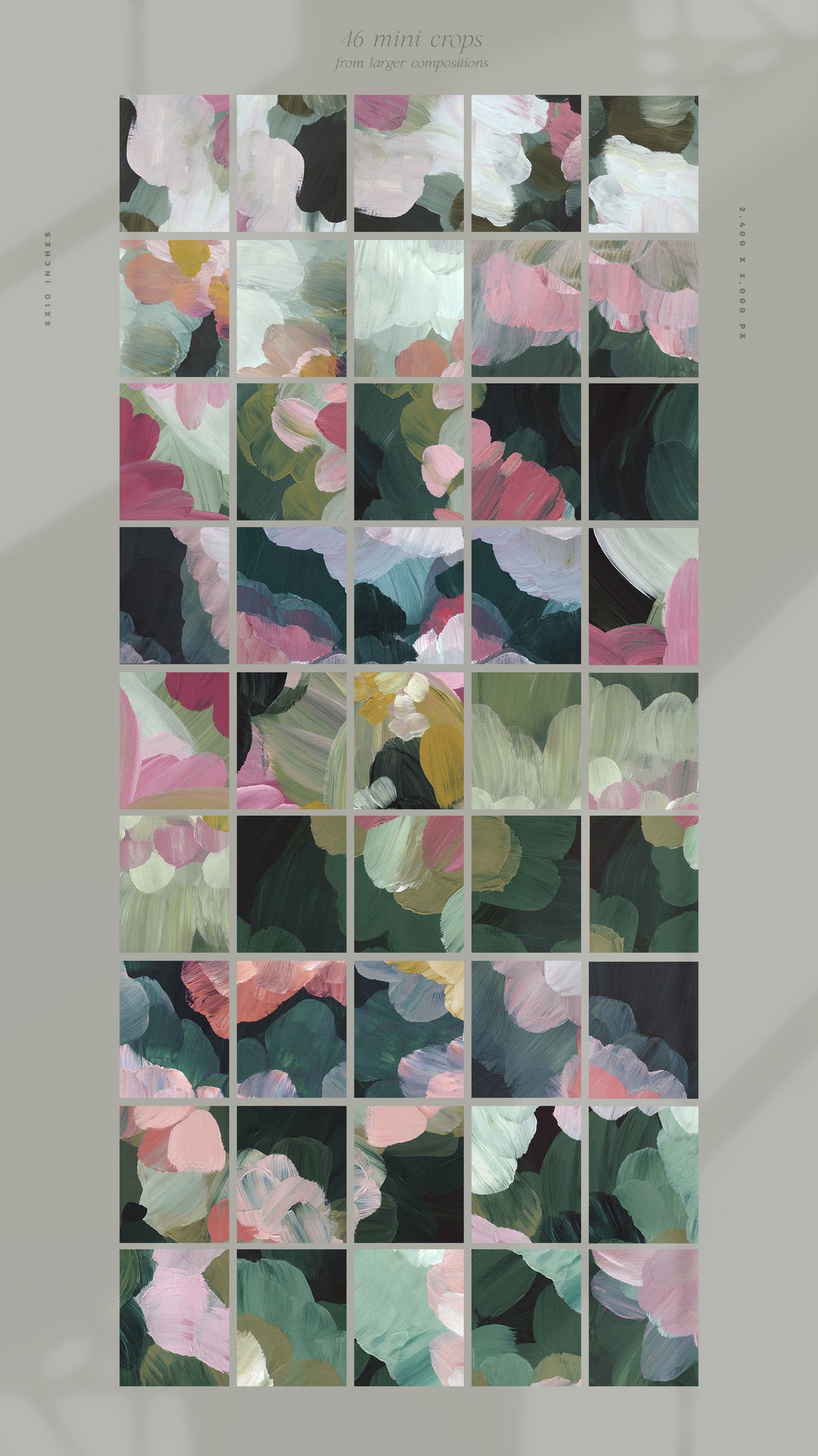 June Abstract Painted Backgrounds – Little Valley Studio