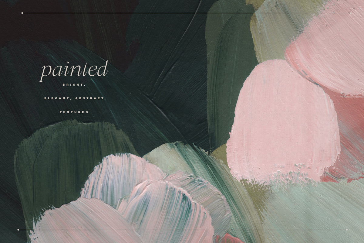 June Abstract Painted Backgrounds – Little Valley Studio