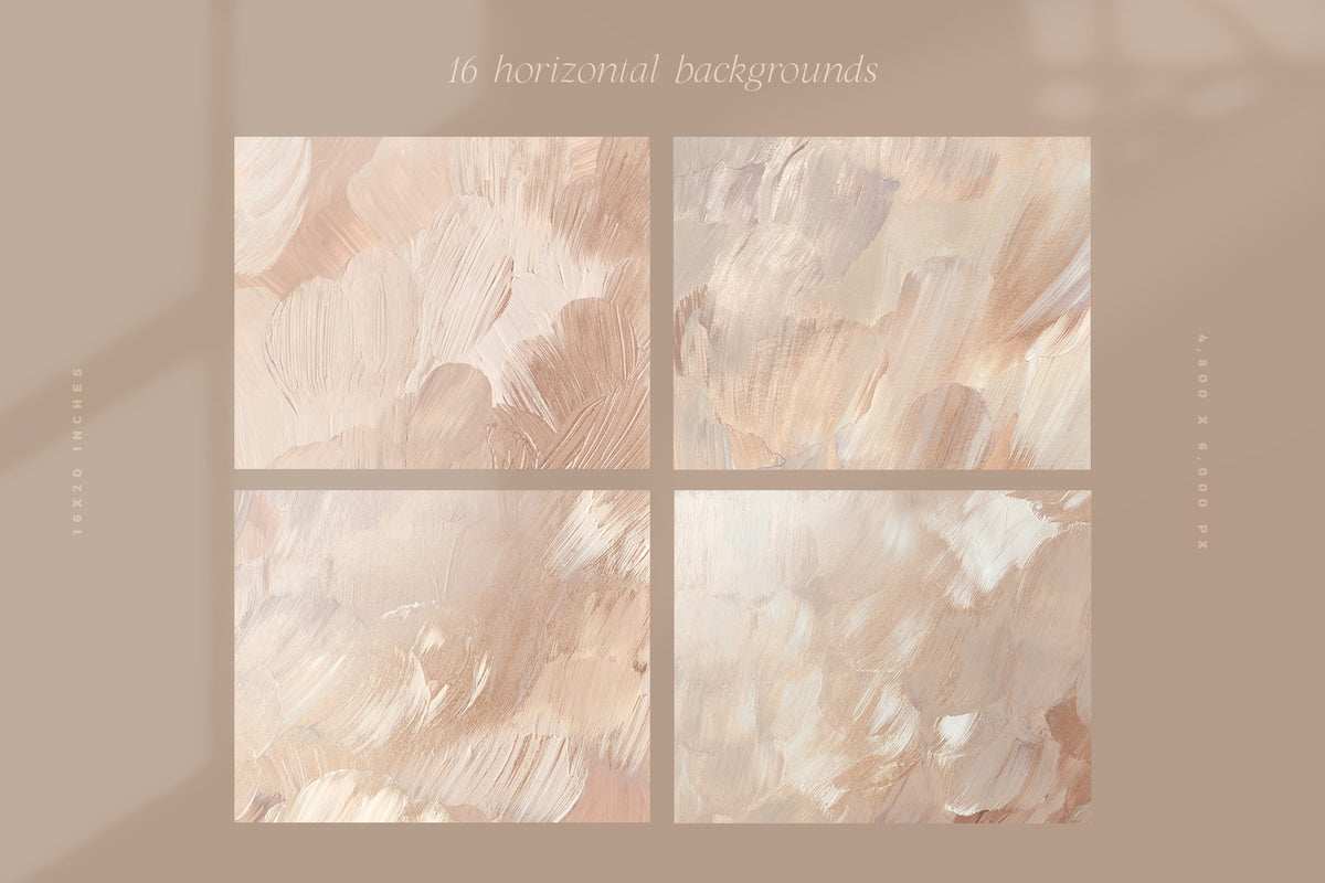 Neutral and Gold Abstract Backgrounds – Little Valley Studio