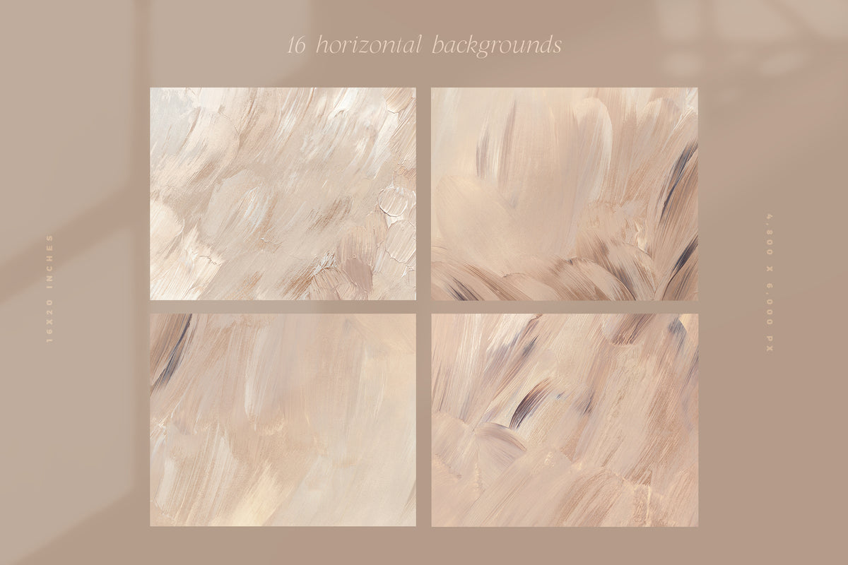Neutral and Gold Abstract Backgrounds – Little Valley Studio