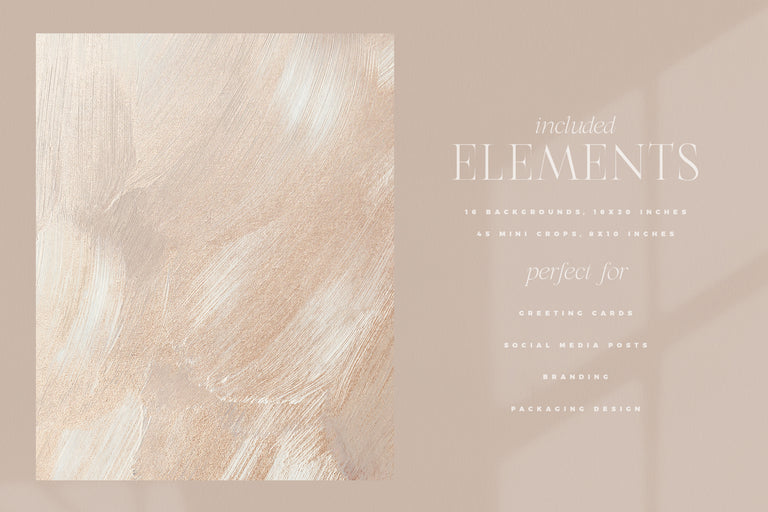 Neutral and Gold Abstract Backgrounds – Little Valley Studio