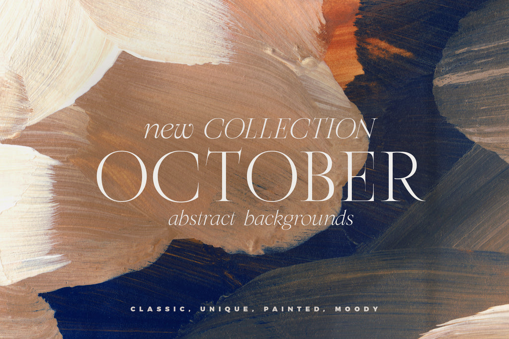 October Painted Abstract Backgrounds – Little Valley Studio
