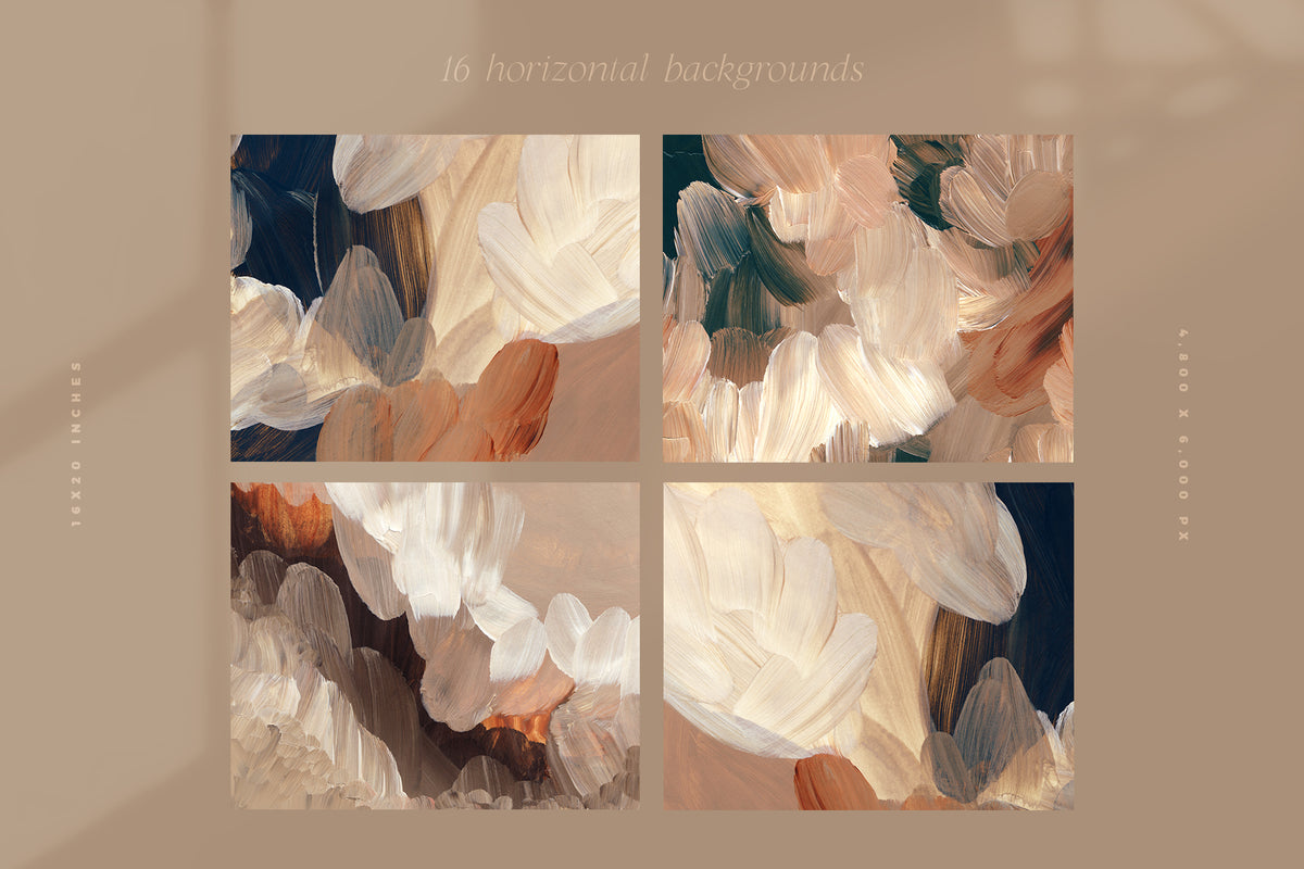 October Painted Abstract Backgrounds – Little Valley Studio