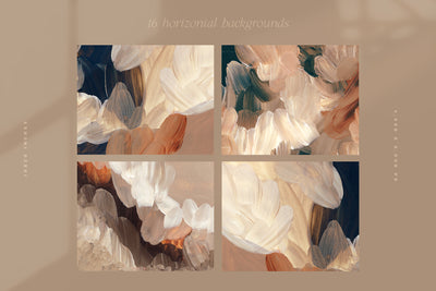 October Painted Abstract Backgrounds – Little Valley Studio