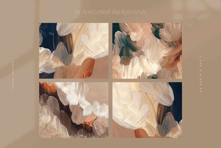 October Painted Abstract Backgrounds – Little Valley Studio
