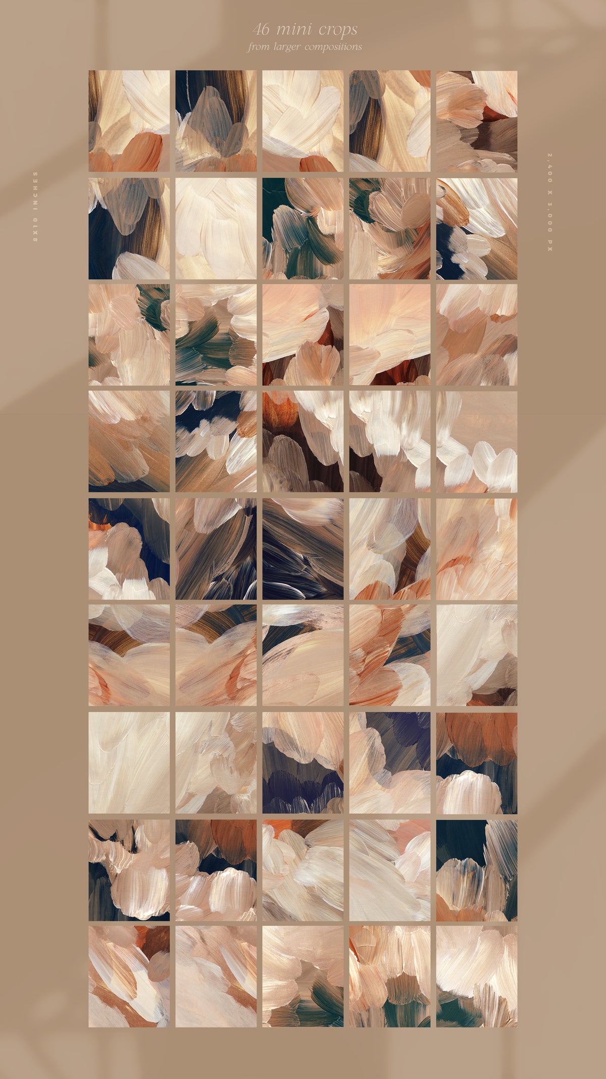 October Painted Abstract Backgrounds – Little Valley Studio