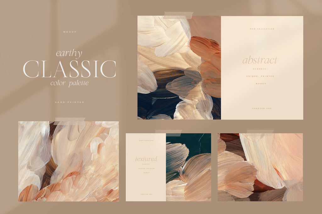 October Painted Abstract Backgrounds – Little Valley Studio