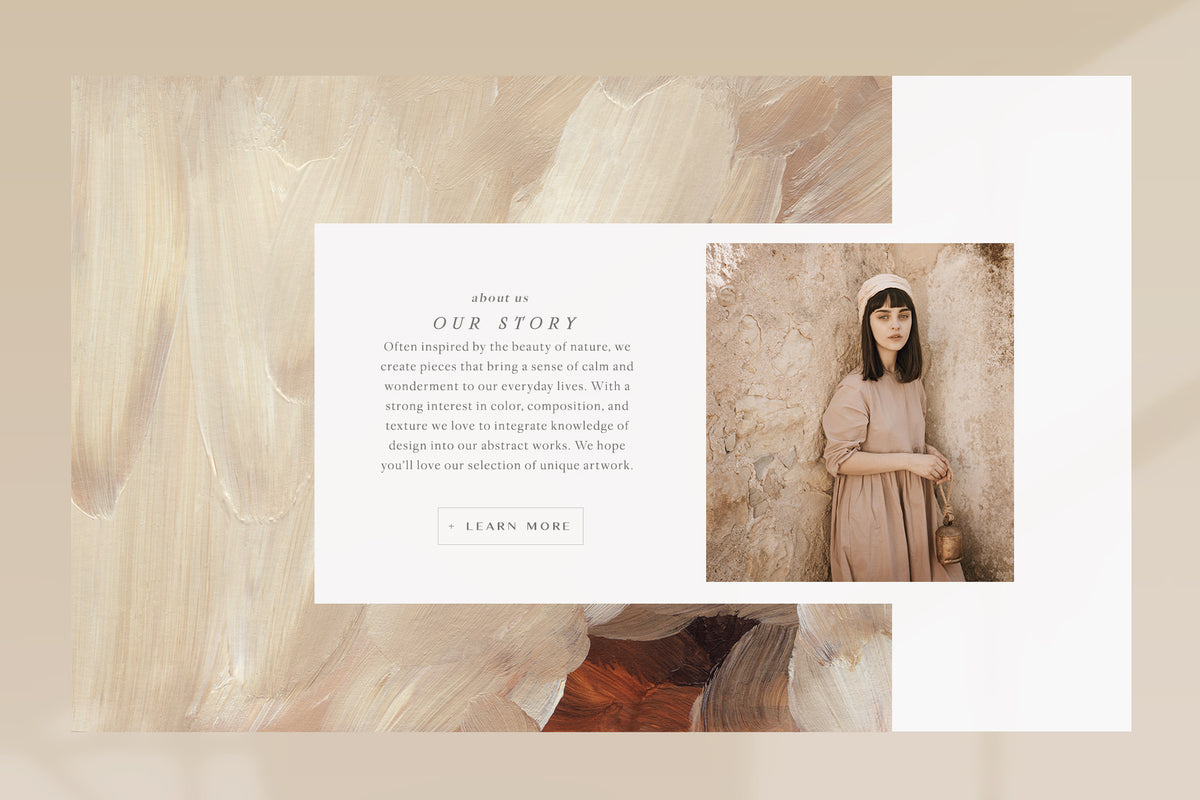 October Painted Abstract Backgrounds – Little Valley Studio