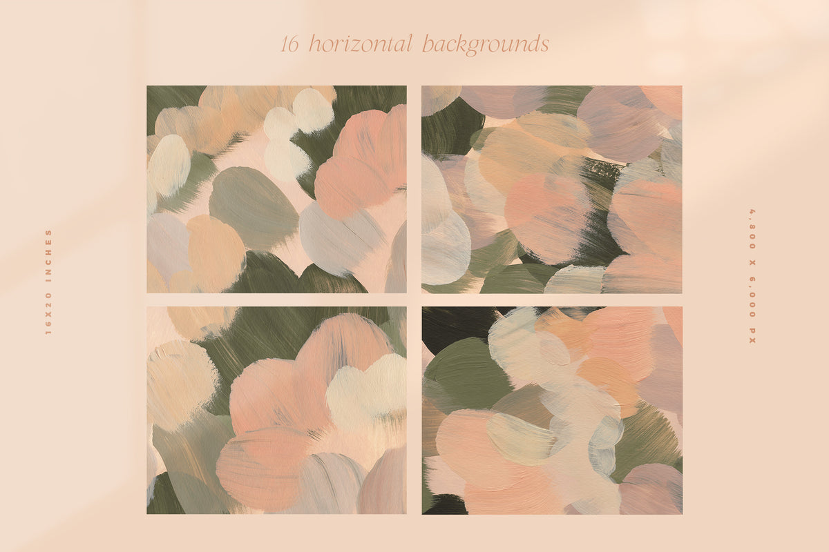 April Painted Abstract Backgrounds – Little Valley Studio